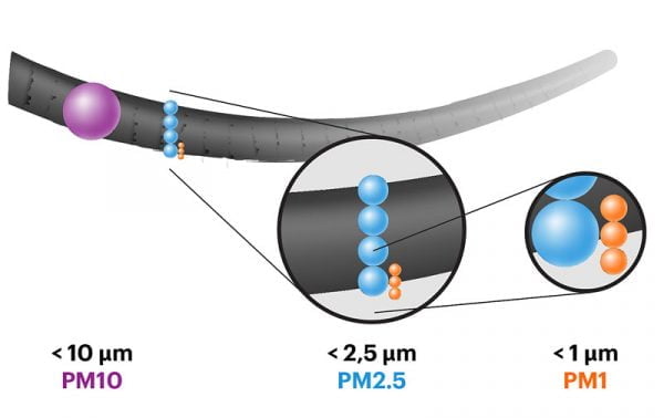 Fine particles PM2.5 have significant impact on health